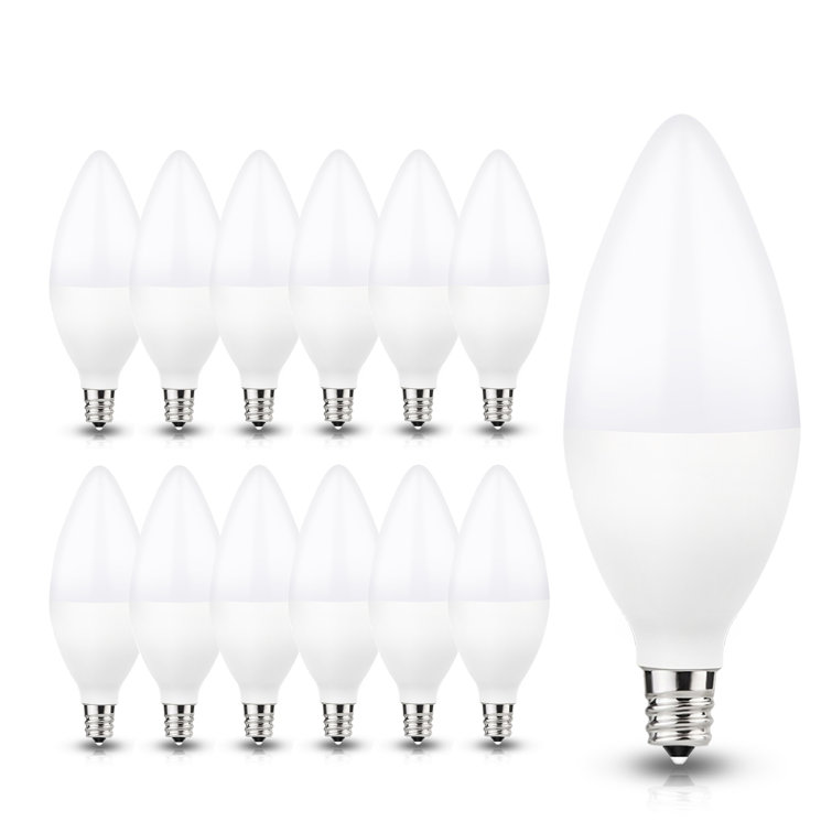 LOHASLED 60-Watt Equivalent C11 Non-Dimmable Candle LED Light Bulb E12 5000K & Reviews | Wayfair